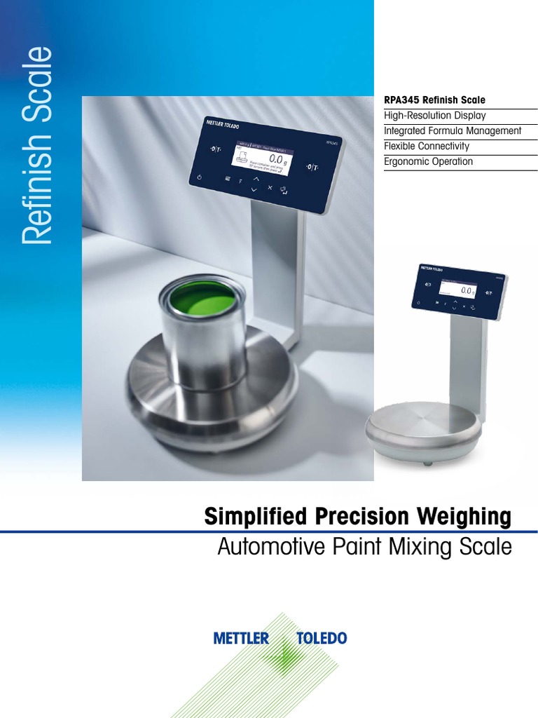 RPA345 Automotive Paint Mixing Scale | PDF | Bluetooth | Usb