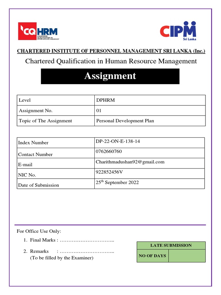 DPHRM Assignment | PDF | Human Resource Management | Recruitment