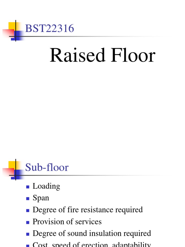 7.raised Floor | PDF | Architectural Elements | Structural Engineering
