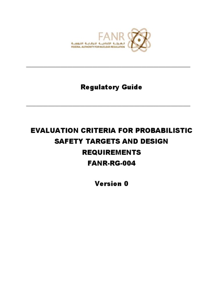 Fanr RG 004 Final Approved Version | PDF | Nuclear Reactor | Radioactivity