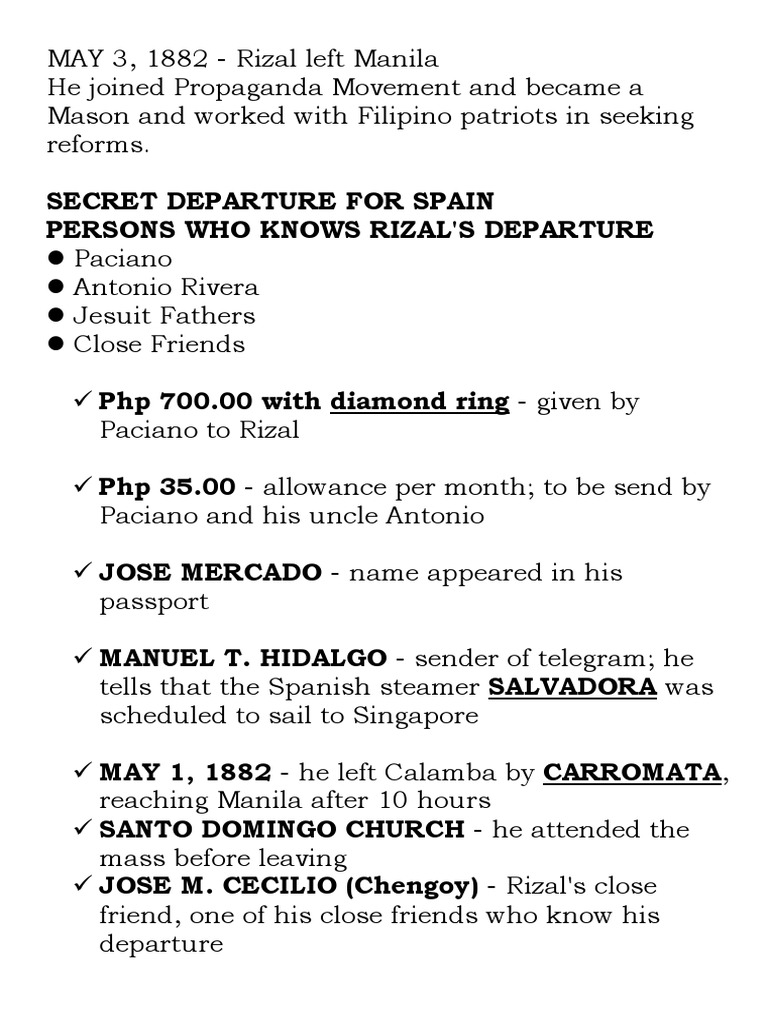 Rizal (MIDTERM) | PDF