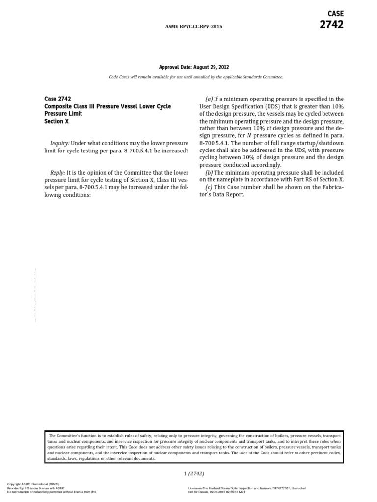 Code Case 2742 - Sec X | PDF