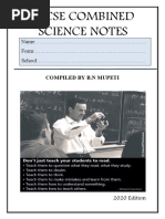 Combined Science Notes Physics | PDF | Force | Gases