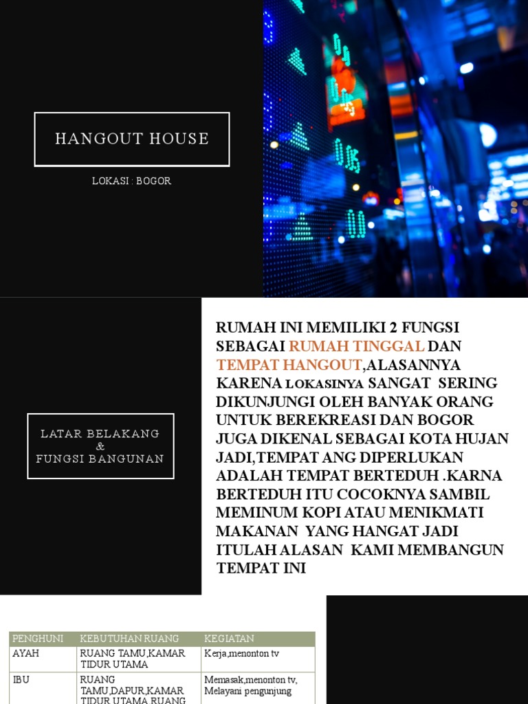 Hangout House Konsep | PDF