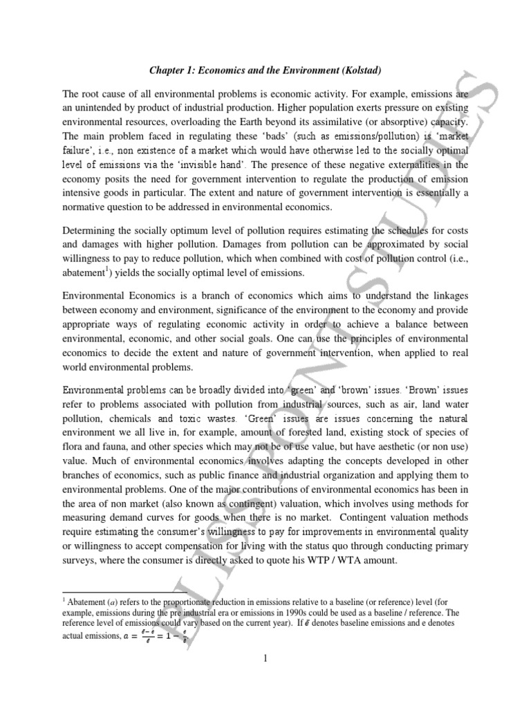 Chapter 1_Kolstad_notes (1) | PDF