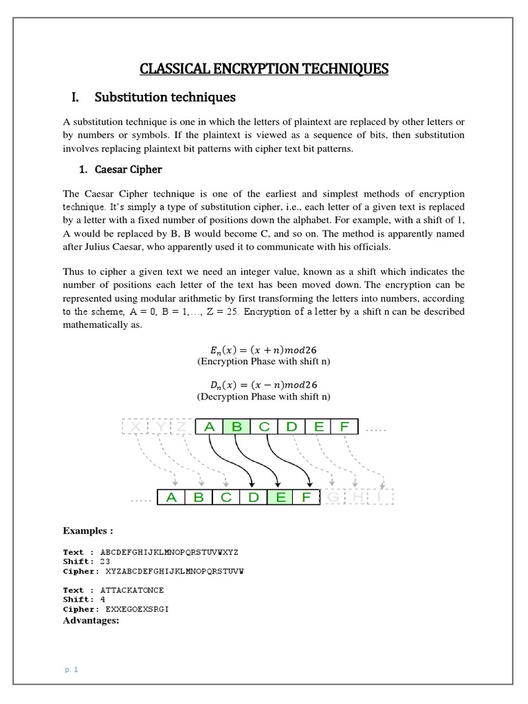 Caesar Cipher | PDF | Cipher | Encryption