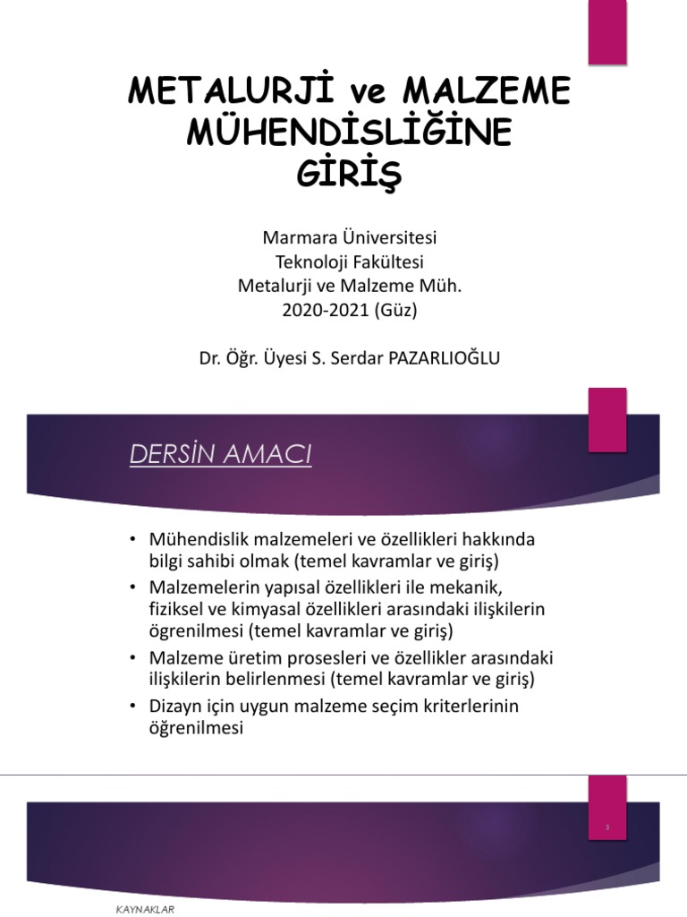 Malzeme Teknolojisi | PDF