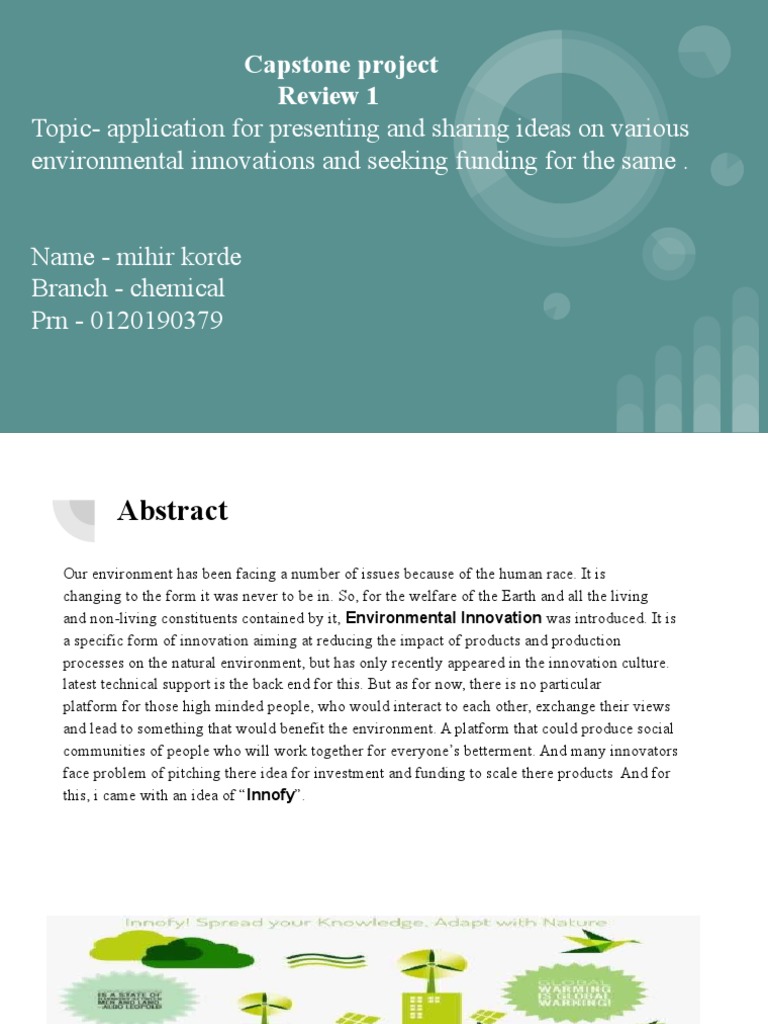 Capstone Project Review 1 | PDF | Innovation | Mobile App