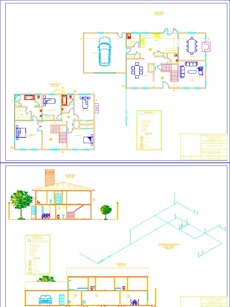 Instalaciones Sanitarias en Dibujo Técnico | PDF | Materiales de construcción | Inicio