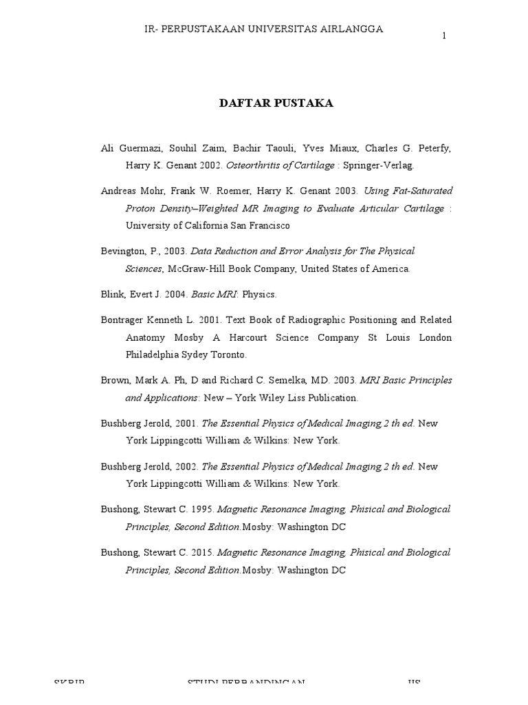 18 Daftar Pustaka-Dikonversi | PDF | Magnetic Resonance Imaging ...