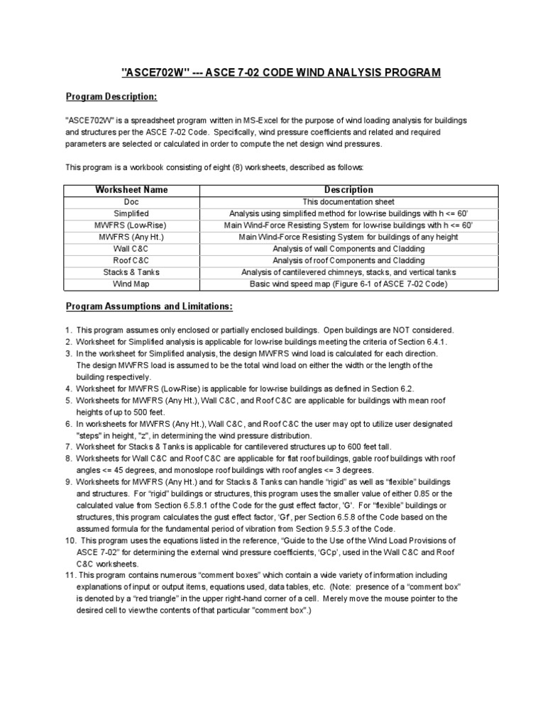 Wind Load Calculation As Per - ASCE 7-05 | PDF | Teaching Methods ...