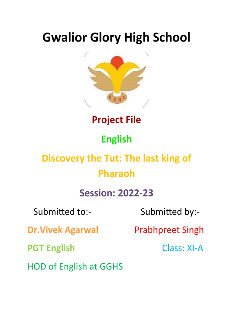 Gwalior Glory High School: Project File | PDF