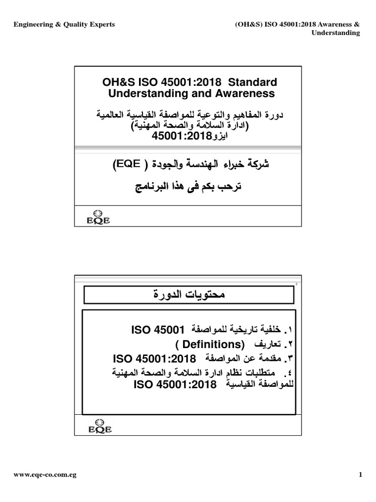Iso 45001 | PDF