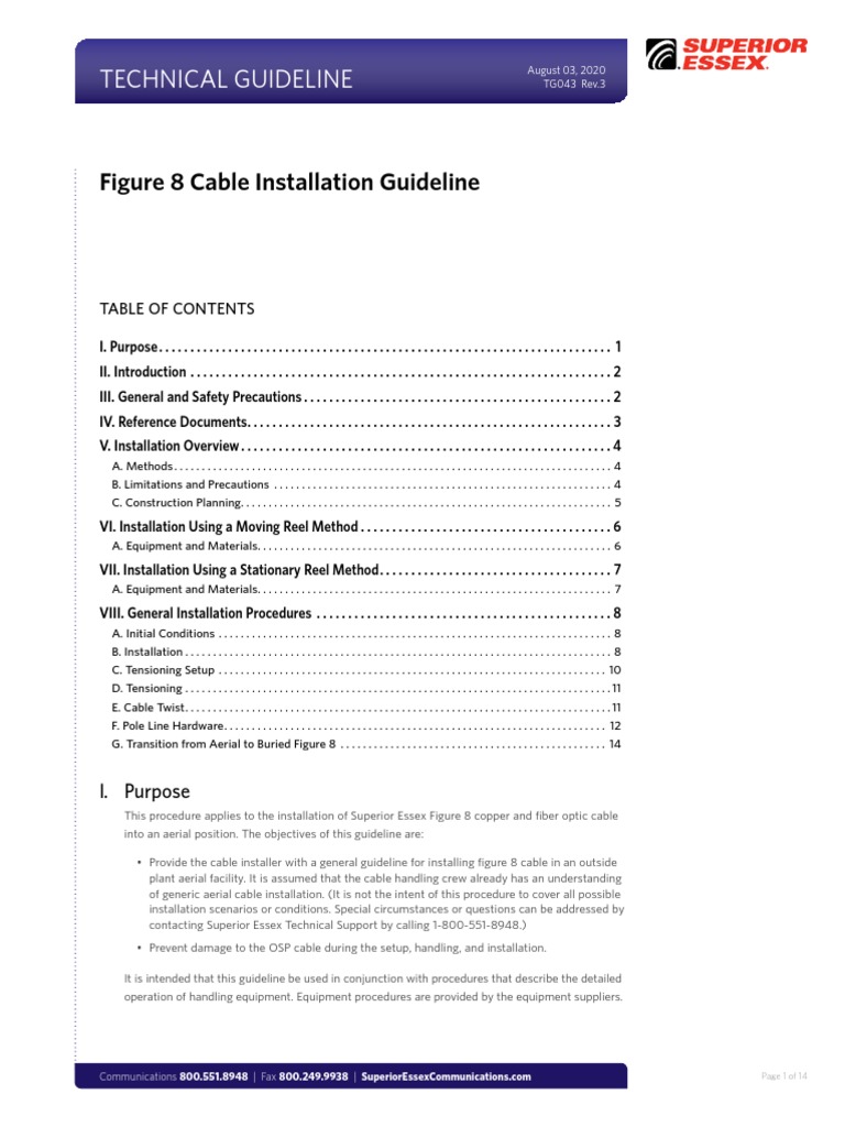 TG043 Figure8 Install Guide | PDF | Optical Fiber | Safety TG043 Figure8 Install Guide | PDF | Optical Fiber | Safety