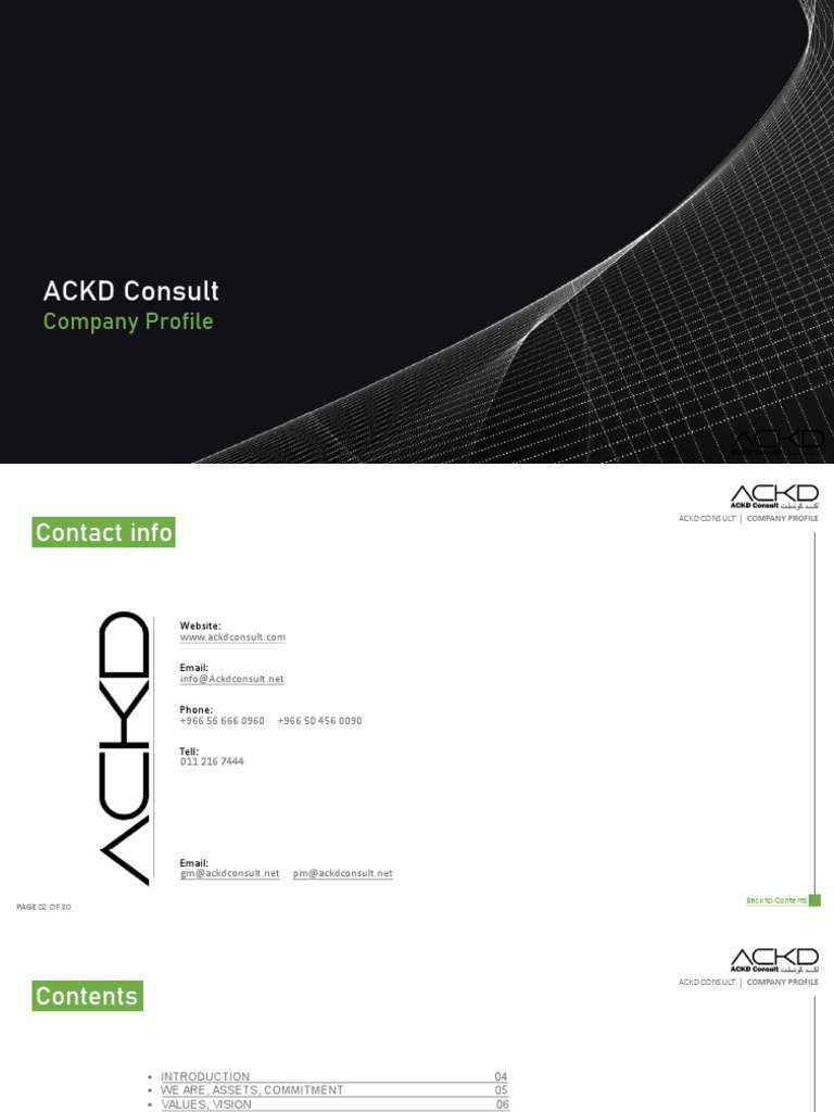 ACKD Consult: Company Profile | PDF