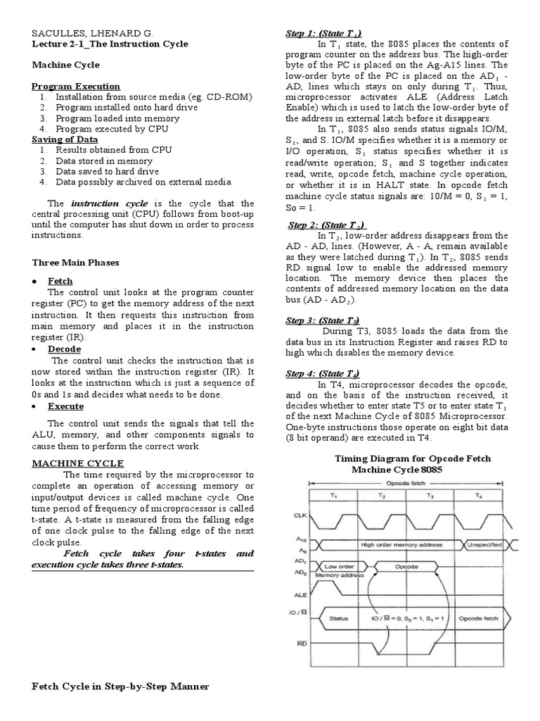 Micro Notes - Chapter 2 | PDF | Central Processing Unit | Input/Output