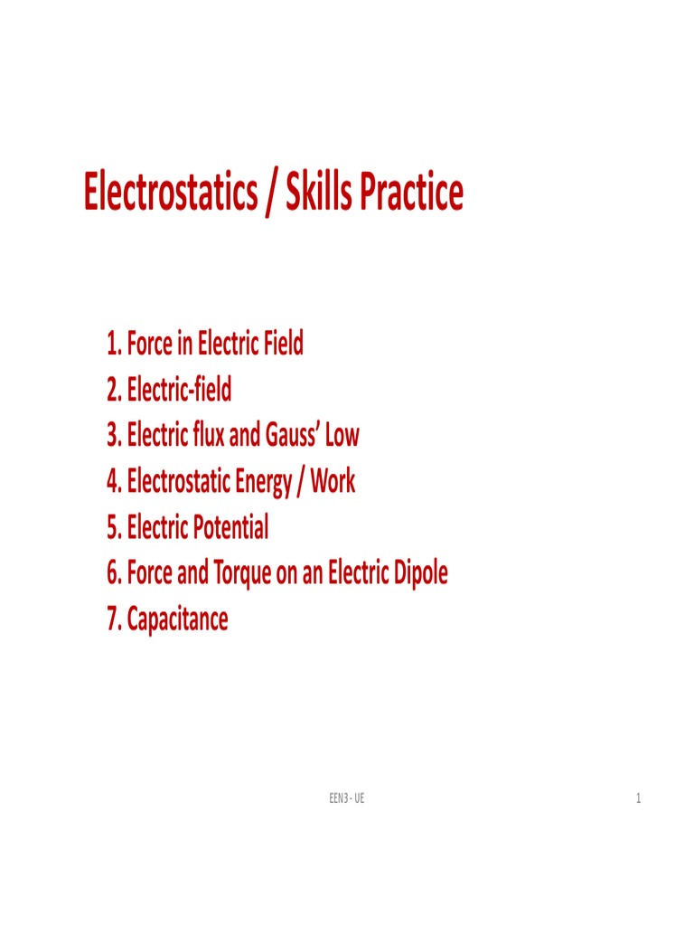 Electrostatics Solutions | PDF | Capacitor | Dielectric Electrostatics Solutions | PDF | Capacitor | Dielectric
