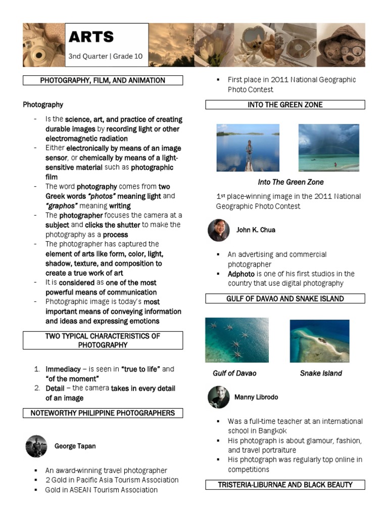 Arts 10 Quarter 3 | PDF | Animation