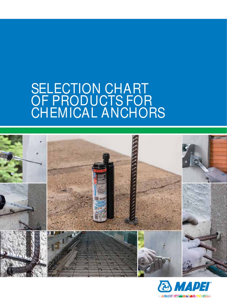 Selection Chart of Products for Chemical Anchors | PDF | Earthquake ...