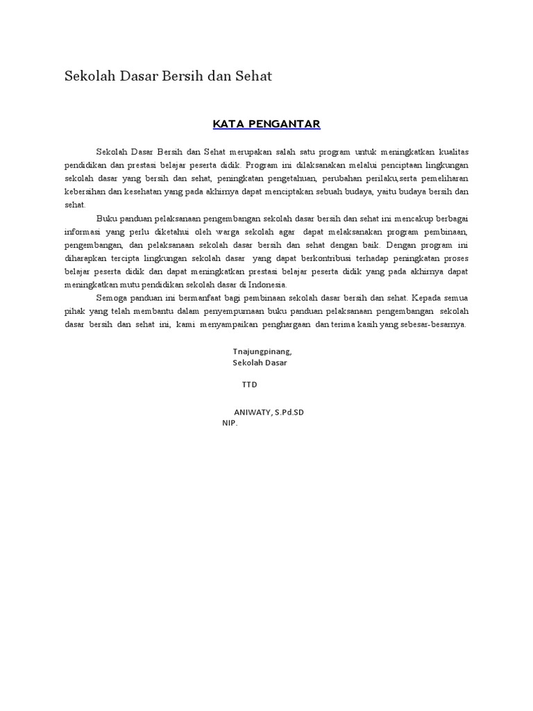 Program Sekolah Sehat | PDF