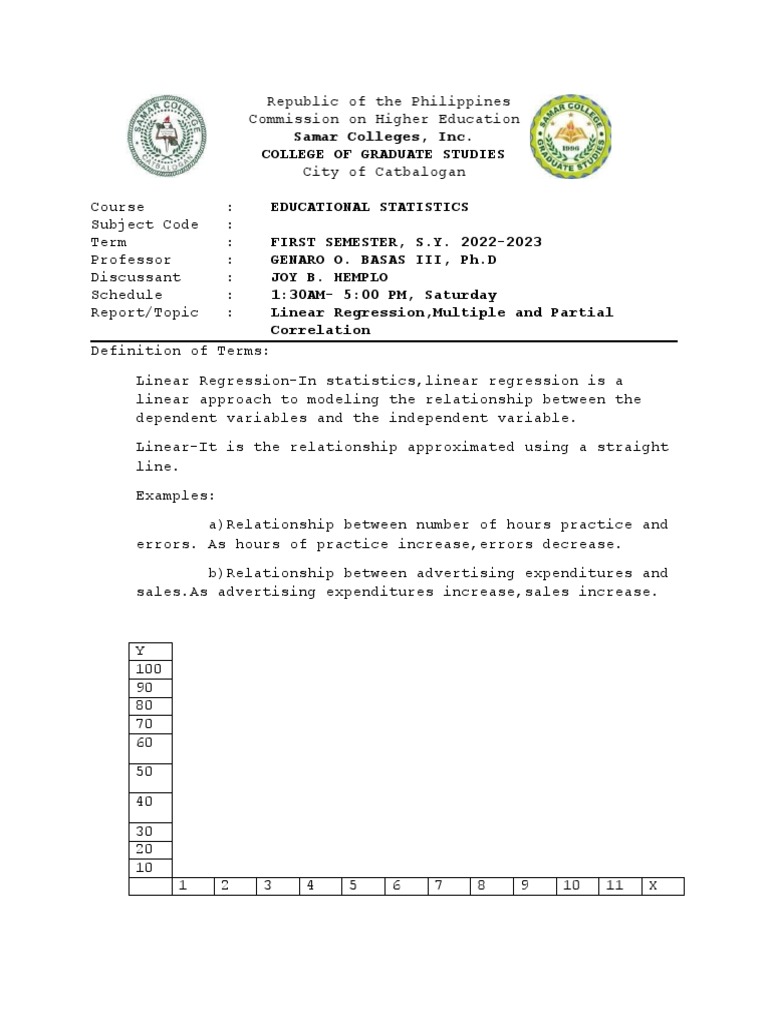 Linear Regression, Multiple and Partial Correlation | PDF
