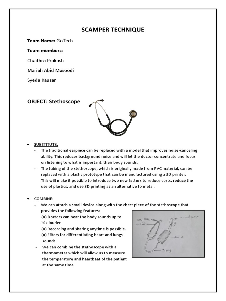 Scamper Technique Oe-1 | PDF