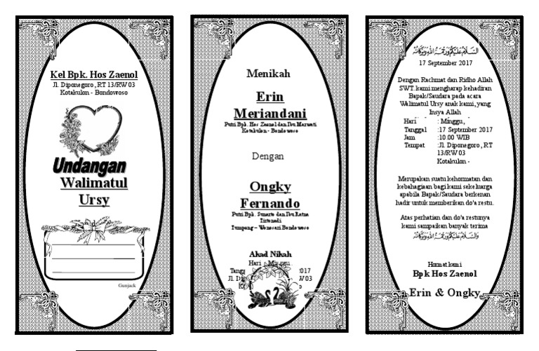 Undangan Manten Bulat | PDF