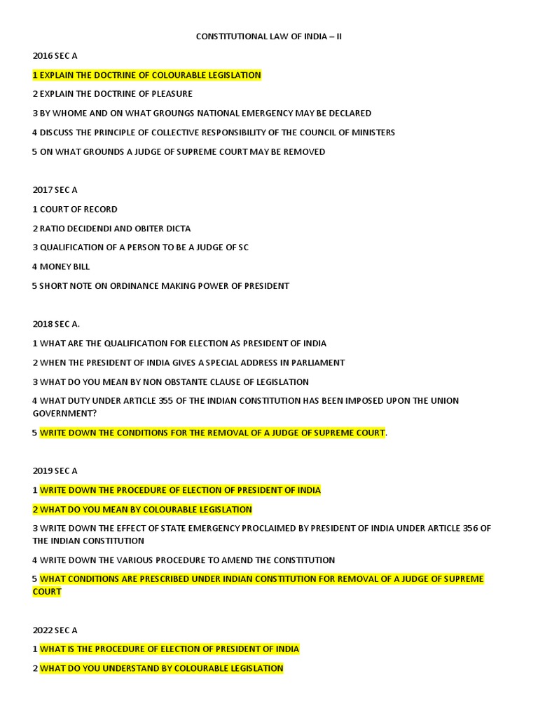 Constitutional Law of India | PDF | Supreme Court Of India | Constitution