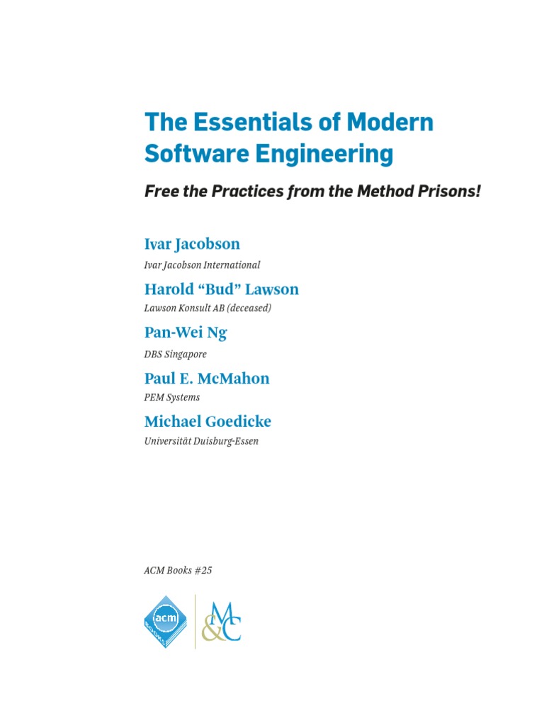 The Essentials Of Modern Software Engineering Free The Practices From
