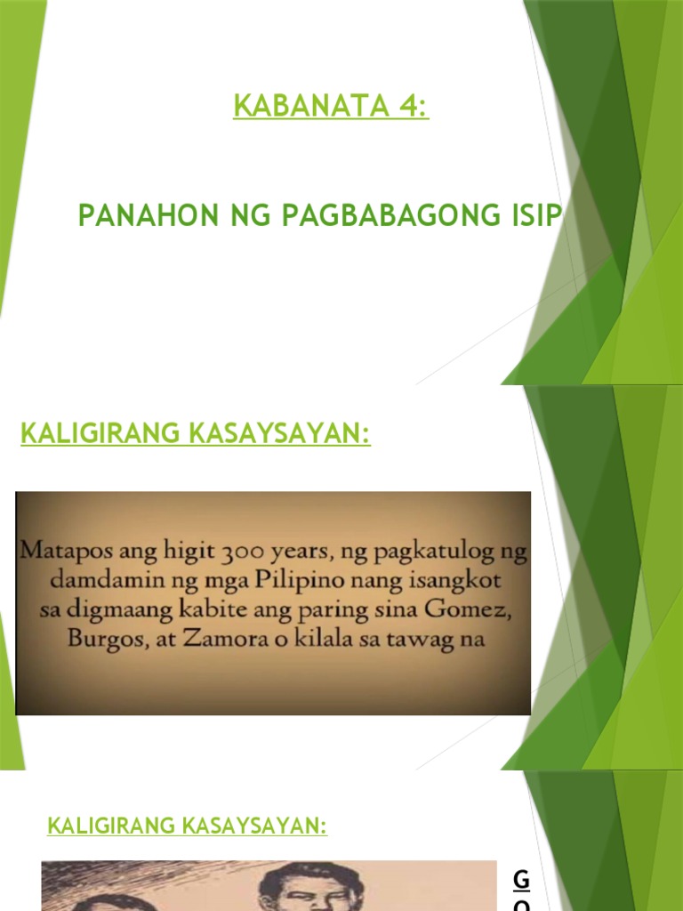 Kabanata 4 Panahon NG Pagbabagong Isip - 014750 | PDF