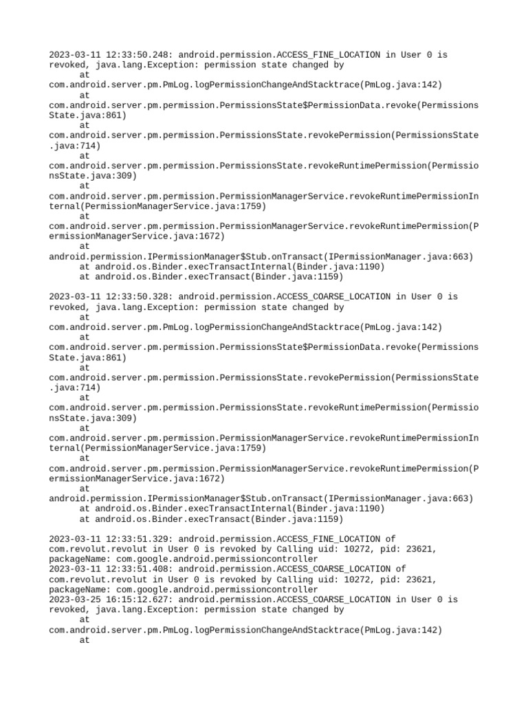 Perm Debug Info | PDF | Information Technology Management | Android (Operating System)