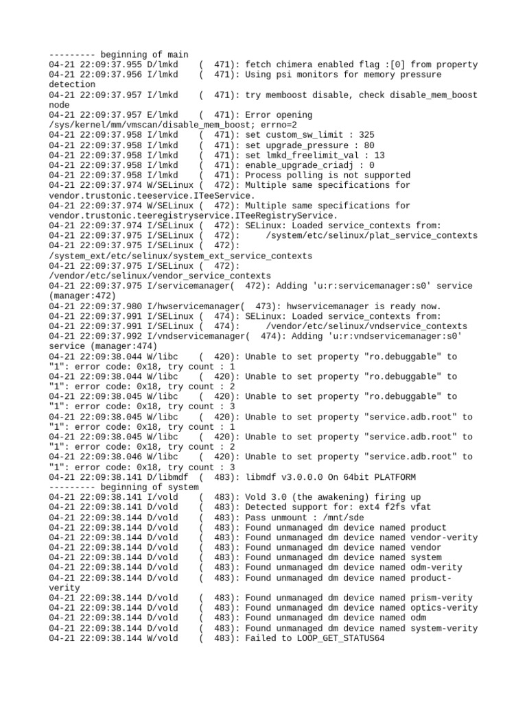 Logcat Home Fota Update Log | PDF