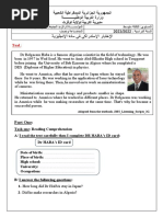 Abderahim Bourouis: Algerian Inventor | PDF | Algeria | Invention