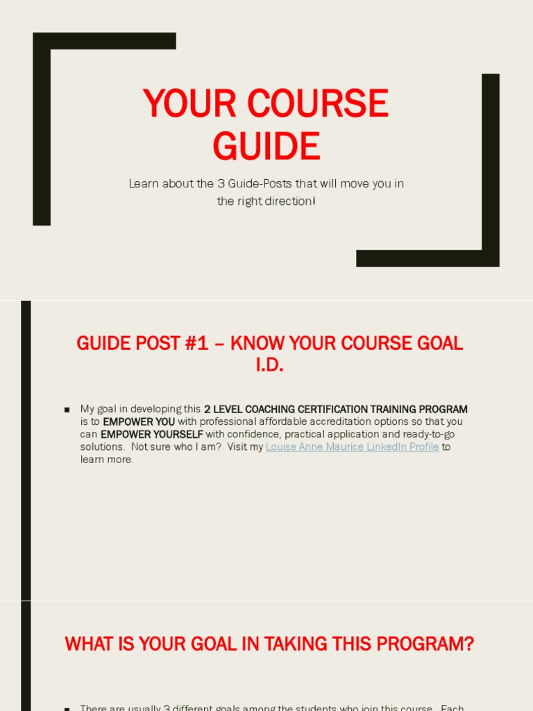 Empowerment Course Guide | PDF | Empowerment