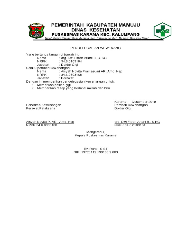 Pendelegasian Wewenang | PDF