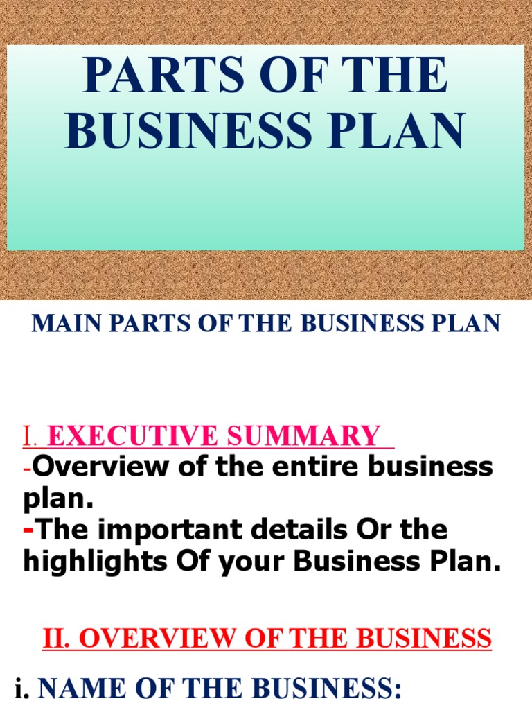 Parts of The Business Plan Students | PDF | Product (Business) | Ice Cream
