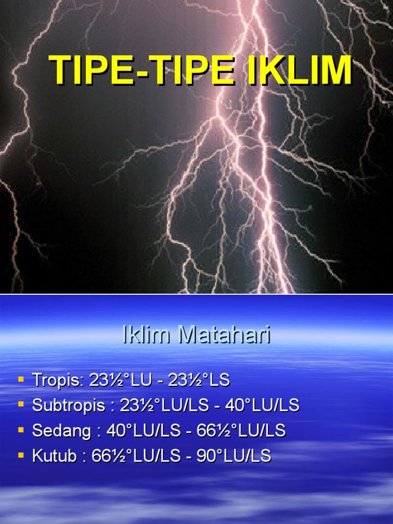 Tipe Tipe Iklim | PDF