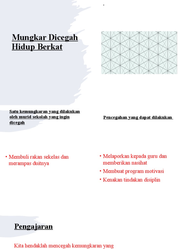 Mungkar Dicegah Hidup Berkat | PDF