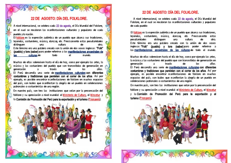 Día del Folklore. | PDF