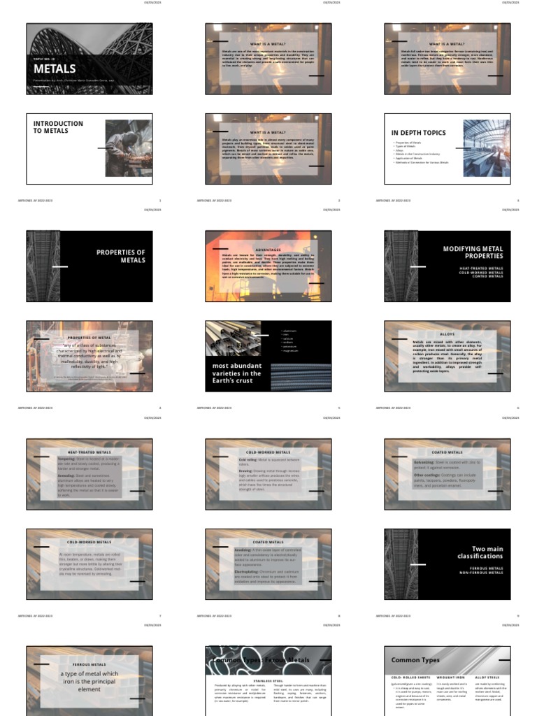 Introduction to Metals in Construction | PDF | Metals | Steel