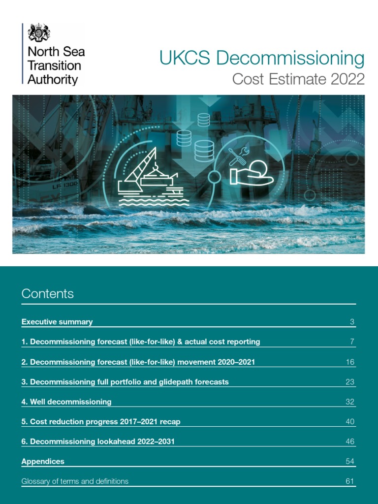UKCS Decommissioning Cost Estimates 2022 | PDF