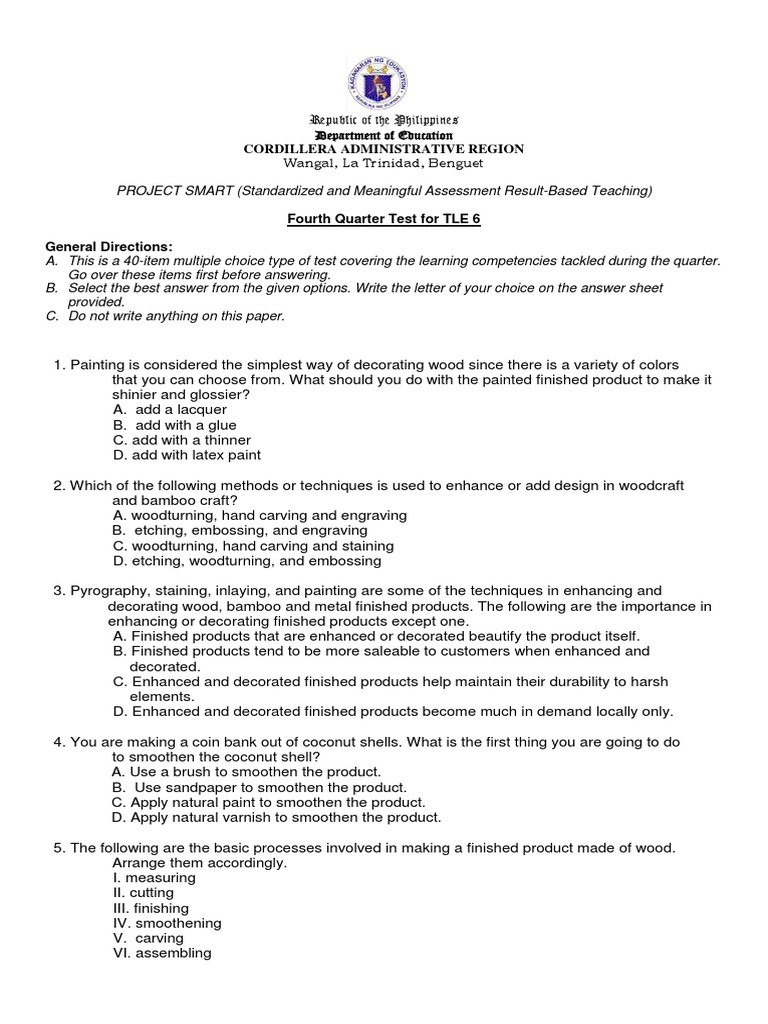 TQ - Q4 - TLE EPP - 6 - Jonalyn Ambrona | PDF | Waste | Reuse