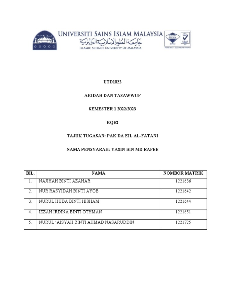 Akidah (Pakda Eil) | PDF