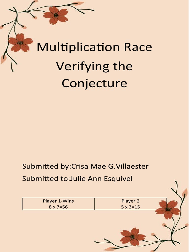 Verifying The Conjecture | PDF Verifying The Conjecture | PDF