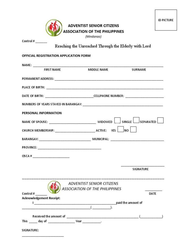Senior Citizen Card Application Form | PDF