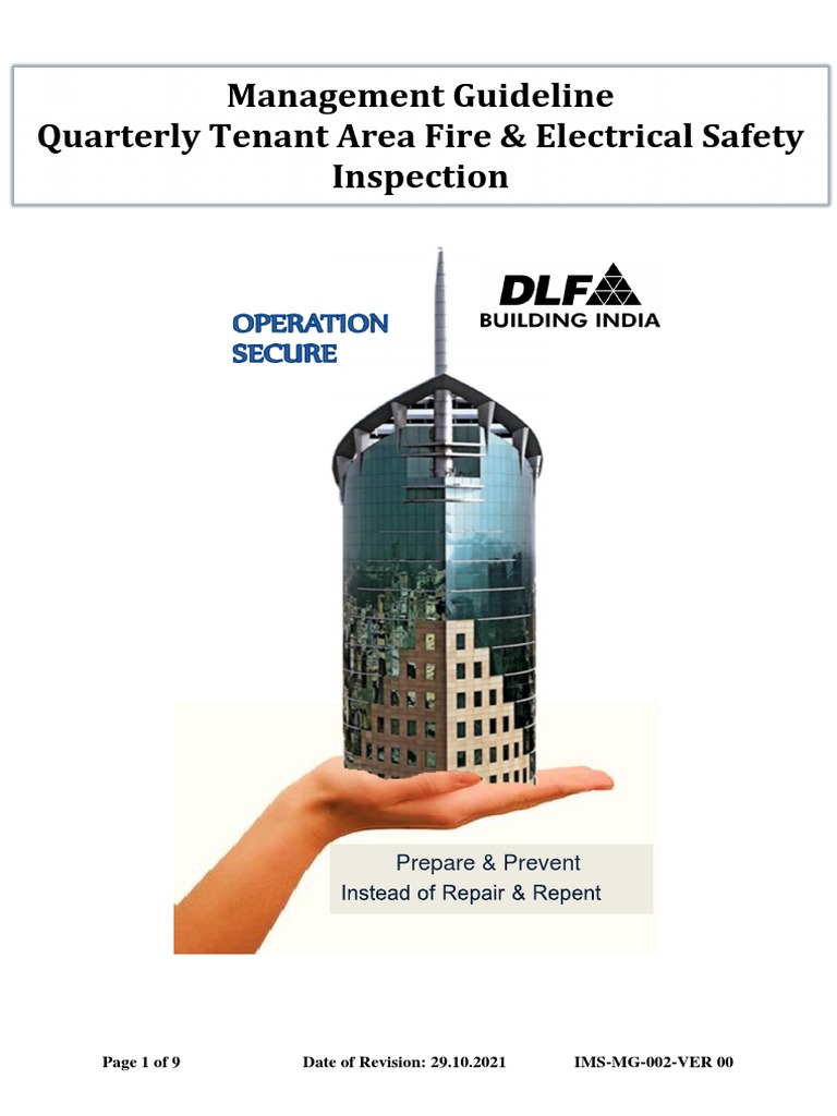 Quarterly Fire & Electrical Safety Guide | PDF | Fire Sprinkler System ...