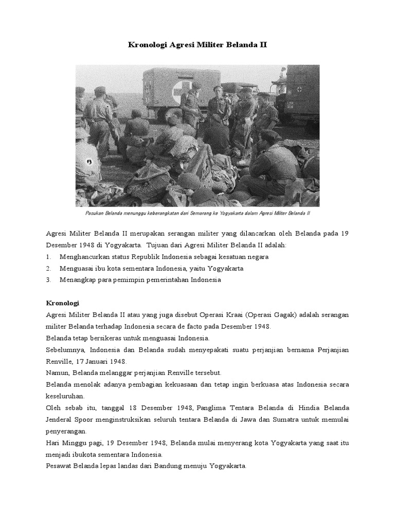 Agresi Militer Belanda II | PDF