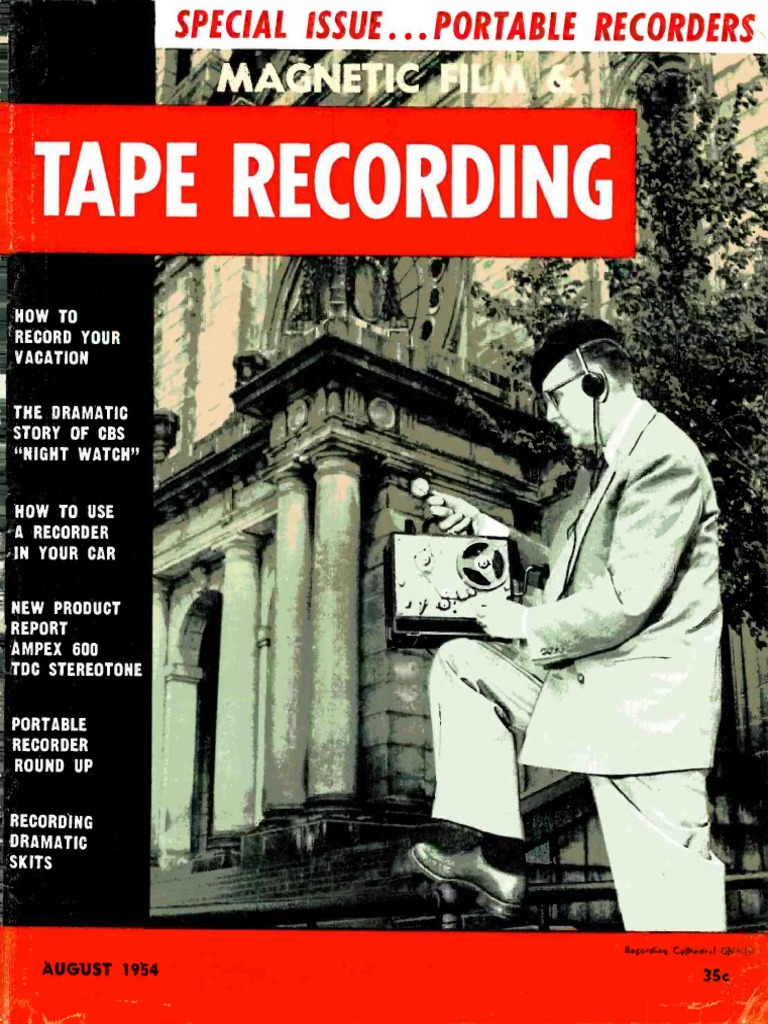Tape Recording 1954 08 | PDF | Tape Recorder | Orchestras