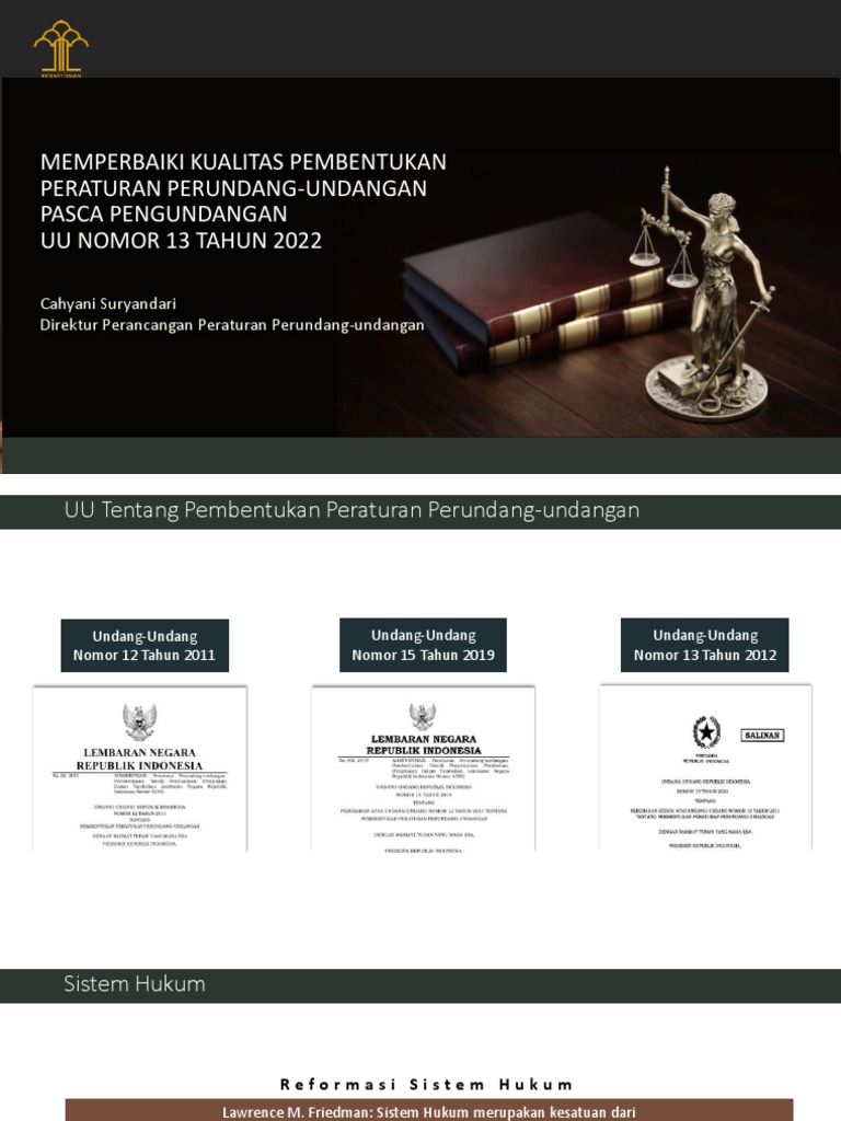 Share PPT UU 13-2023 Dir Perancangan | PDF