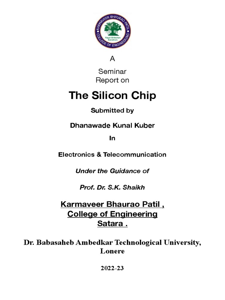 The Silicon Chip Final | PDF | Doping (Semiconductor) | Electronic Circuits